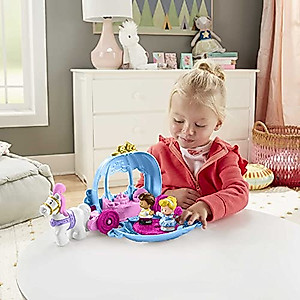 Disney Princess Toddler Toy Little People Cinderella’S Dancing Carriage Playset With Horse & Figures For Ages 18+ Months