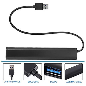 OSALADI USB Hub USB Hub USB Hub USB Hub 7-in-1 Computer Hub Adapter with Cable Multi-Port Expansion Transfer Adapter for Pc Laptops Tablets USB Splitter USB Splitter USB Adapter USB Adapter