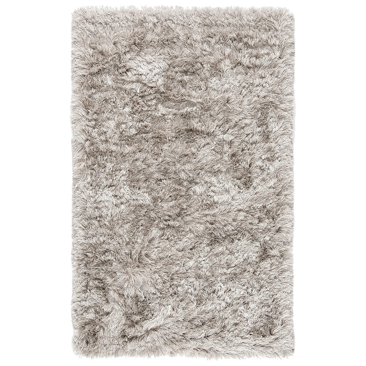SAFAVIEH Ocean Shag Collection Accent Rug - 2'3" x 4', Light Grey, Handmade Solid, 2.4-inch Thick Ideal for High Traffic Areas in Entryway, Living Room, Bedroom (OCG101F)