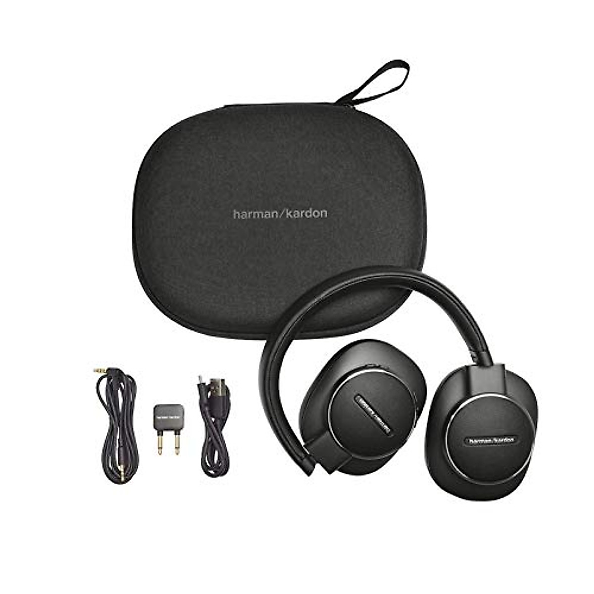 Harman Kardon FLY ANC Wireless Over-Ear Noise-Cancelling Headphones - Black (Renewed)