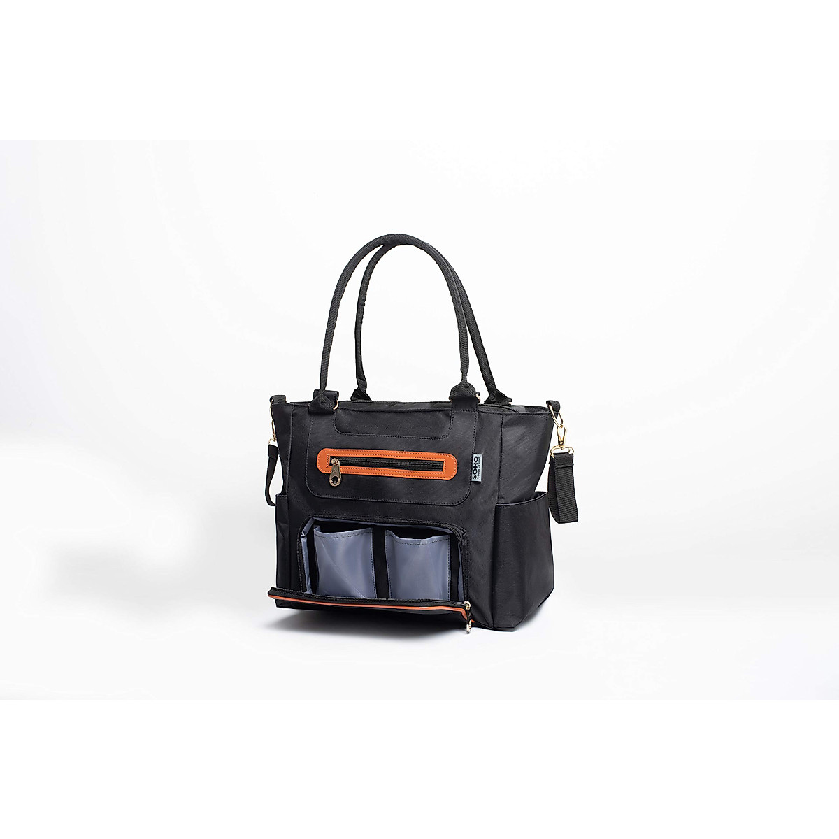 SoHo Grand Central Station Diaper Bag 7Pc, Striped