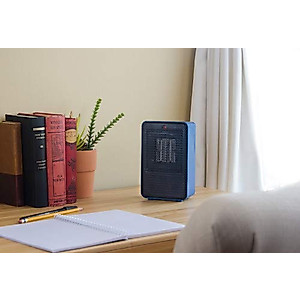 Comfort Zone CZ410RD Low Power 200 Watt Portable Ceramic Desktop Heater w/Fan, Red