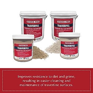 Stone Pro Traverfill - Travertine Hole and Void Repair - 1 Pound - Dark