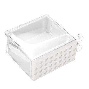 Dentist Cotton Case Teeth Cotton Roll Dispenser Cotton Roll Dispenser Cotton Roll Press Type Cotton Holder Press Type Cotton Swab Storage Box[White]