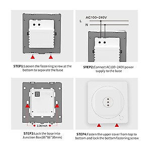 EMONITA Magnetic iPad Wall Mount with 360° Rotatable Charging Port for EMONITA iPad Cases - Silver