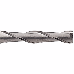 YG-1 - 54558 E5026 Carbide Square Nose End Mill, Extra Long Reach, Uncoated (Bright) Finish, Non-Center Cutting, 30 Deg Helix, 2 Flutes, 3" Overall Length, 0.125" Cutting Diameter, 0.125" Shank Diameter
