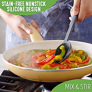 GreenLife Soft Grip Healthy Ceramic Nonstick 16 Piece Cookware Pots and Pans Set, PFAS-Free, Dishwasher Safe, Red & Soft Grip Healthy Ceramic Nonstick 16 Piece Cookware Pots and Pans Set, Red