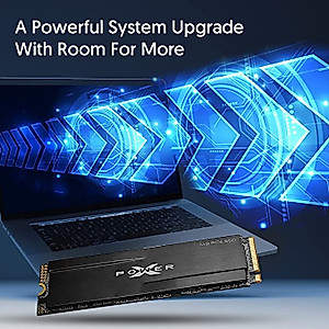 Silicon Power 4TB XS70 Nvme PCIe Gen4 M.2 2280 SSD R/W Up to 7,200/6,800 MB/s, DRAM Cache, with Heatsink (SP04KGBP44XS7005US)