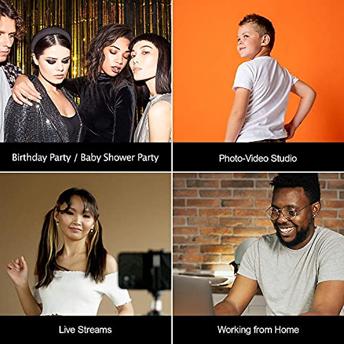 LimoStudio 10 x 9.6 feet Backdrop Stand with Triple Crossbar Background Support System, Easy Length Adjustment, Spring Clamps, Photography Video Event Occasion, AGG3159