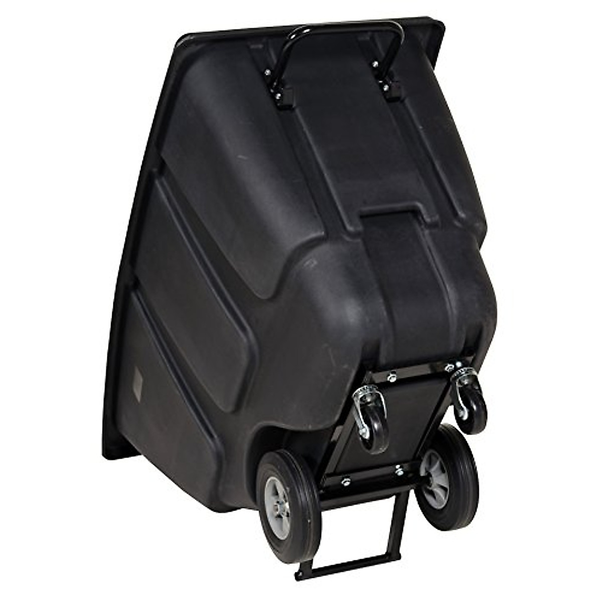 Vestil TDT-50-LD-BLACK Plastic Light Duty Tilt Truck 1/2 Cubic Yard 450 Lb. Capacity Black