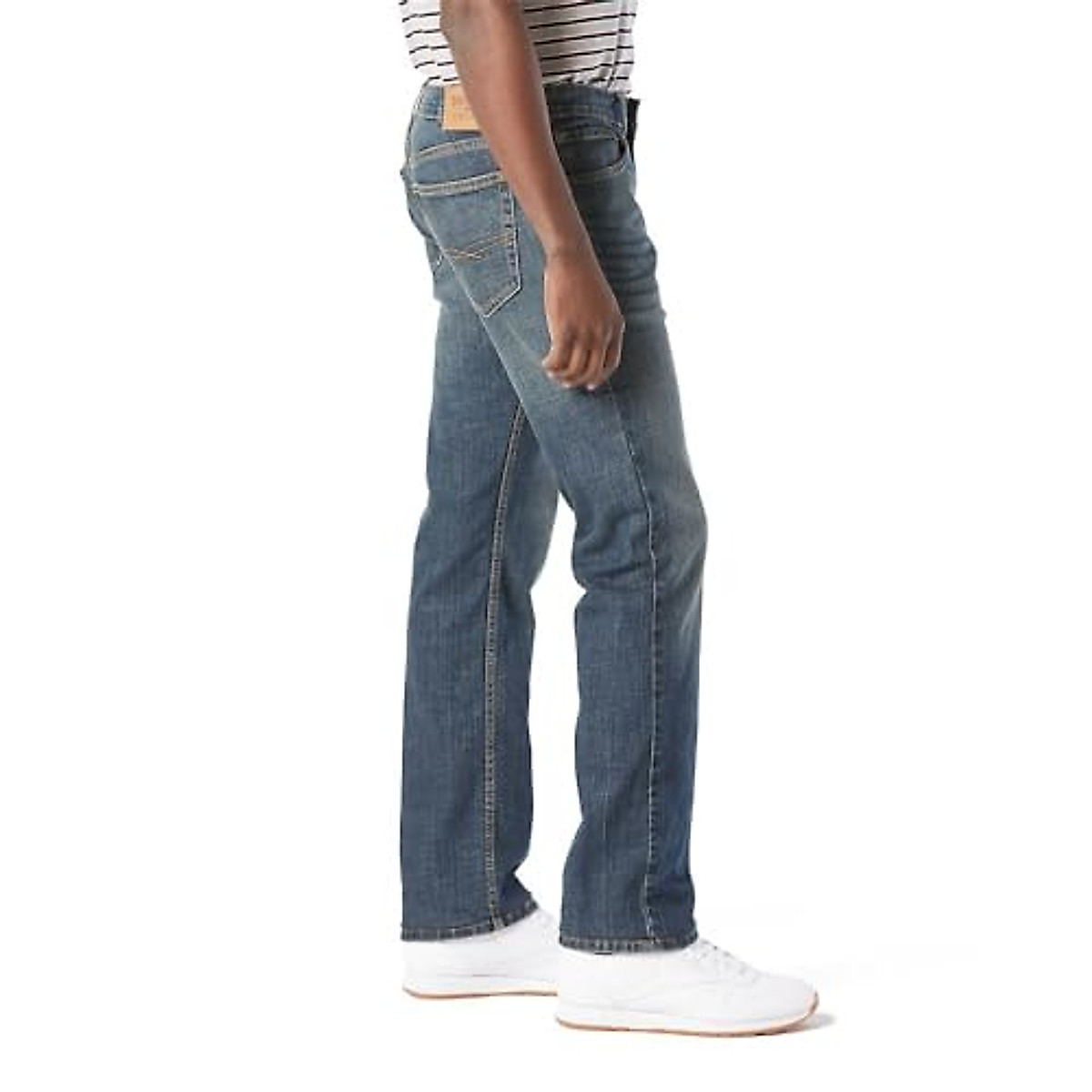 Levi Strauss Signature Gold Men's Relaxed Fit Flex Jeans (Available in Big & Tall), Headlands, 38W x 32L