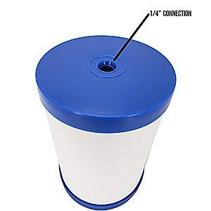 APEX Carbon Block Cartridge .5 Micron 1/4 Inlet 4.5 Diameter Water Filter