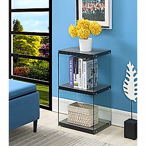 Convenience Concepts SoHo 3 Tier Tower Bookcase, Weathered Gray
