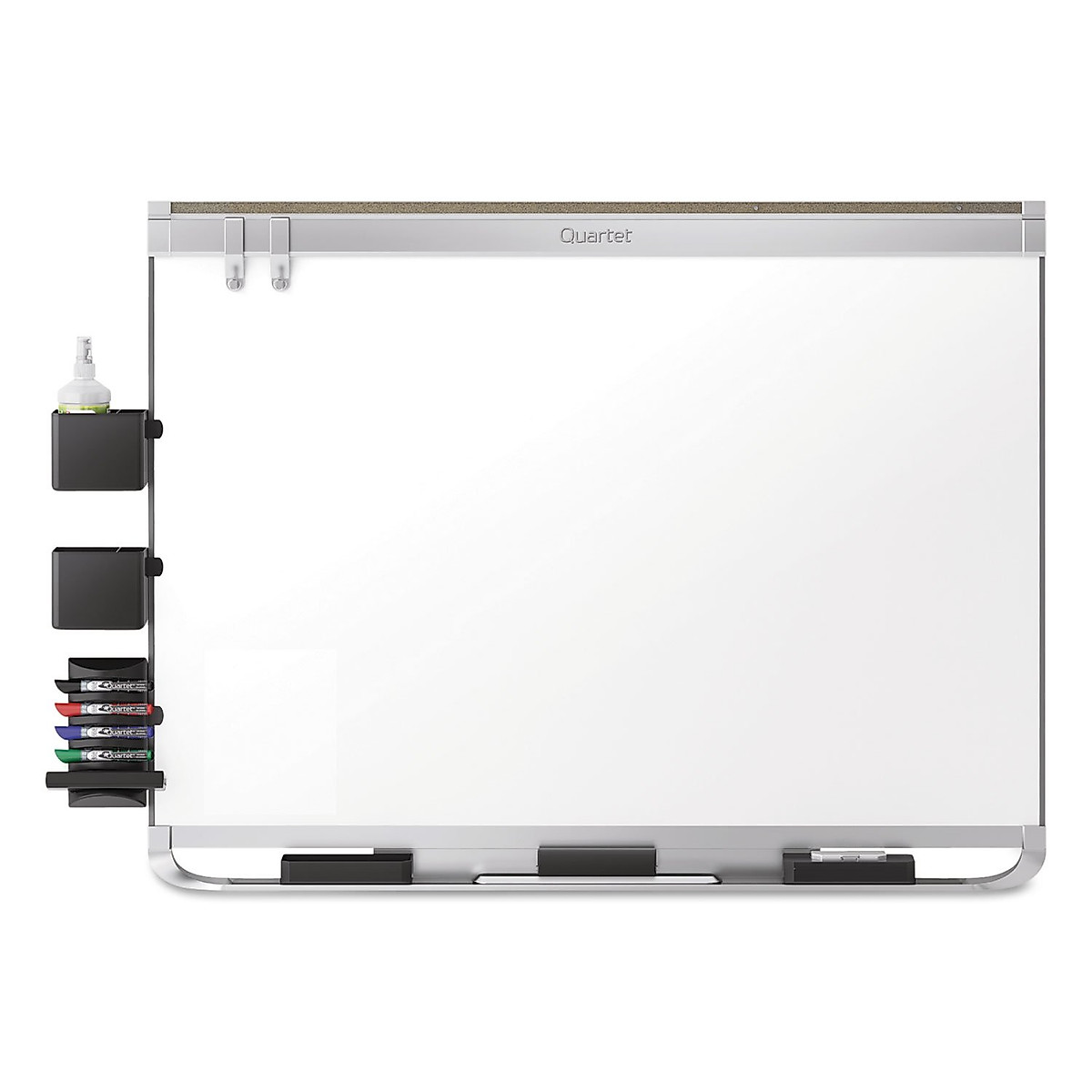 Quartet Magnetic Whiteboard, Porcelain, White Board, Dry Erase Board, 6' x 4', Aluminum Frame, Prestige 2 Duramax (P557AP2)