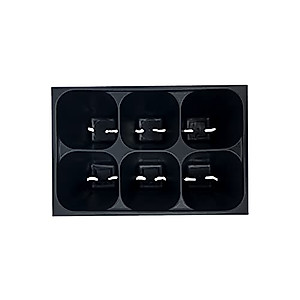 The Hydroponic City Seed Starter Tray, 144 Cells (24 Trays - 6 Cells Per Tray) + THCity Stakes