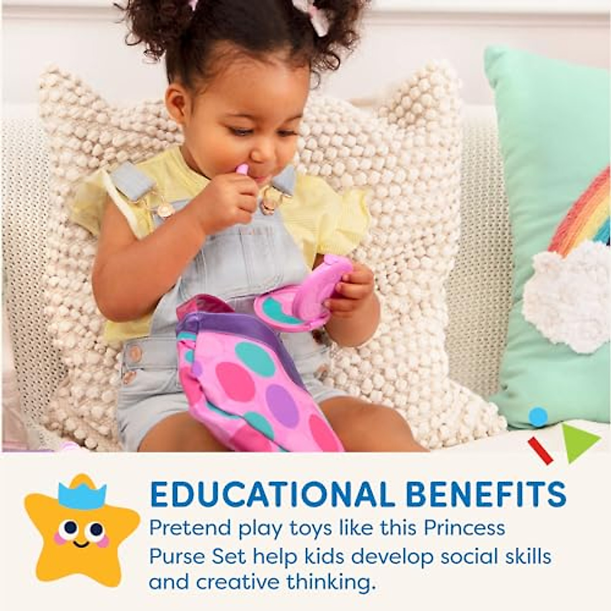 Battat- Play Circle- Makeup & Beauty Set – Dress Up Fashion Accessories – Pretend Play- Toys For Kids- Princess Purse Set- 3 years +