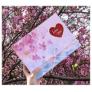 Valentine Stickers, 500 Pcs Glitter Heart Stickers Valentine's Love Decorative Stickers Heart Labels Red Heart Sticker for Valentine's Day,Wedding Decorations,Anniversaries (red purple love You)