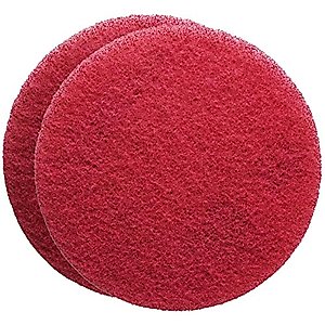 FLEXIS KGS Floor Cleaning & polishing Pads 9 inch, grit 400 - red (2 Pack)