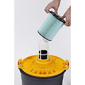WORKSHOP Wet/Dry Vacs Vacuum Filters WS23200F HEPA Media Filter For Shop Vacuum Cleaner (Single HEPA Media Filter For Wet/Dry Vacuum Cleaner) Fits WORKSHOP 5-Gallon to 16-Gallon Shop Vacuum Cleaners