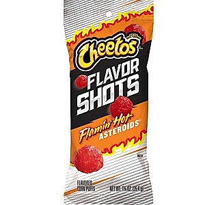 Cheeto Flavor Shots Flamin Hot Asteroids Flavored Corn Puffs Made With Real Cheese 20 Count