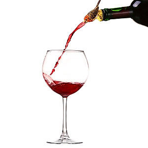 Wine Aerator Pourer, Enamel Glaze Colorful Bird Liqour Pourer with Bottle Stopper Retro Style Premium Stainless Steel Wine Pourer Bottle Pour Spout Stopper