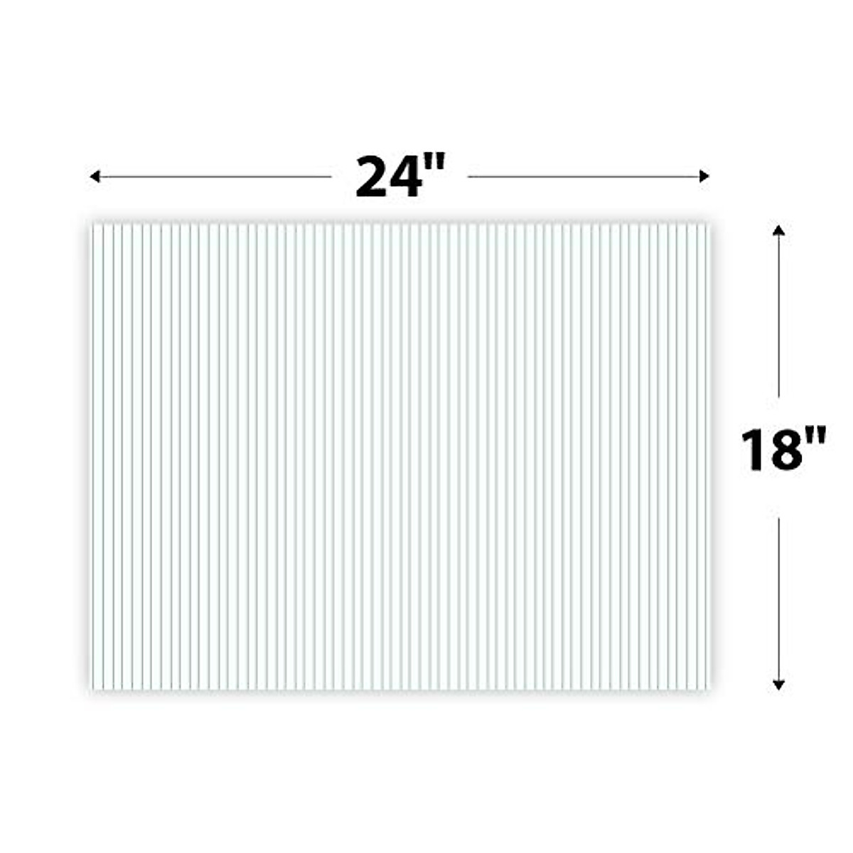 Yard Signs 50 Pack, White Blank Signs 18 x 24 inch 4mm Corrugated Plastic Sign Board, Bundles of 50Pieces, Great for Advertising Any Events, Ship same Day (50SIGNS18X24)