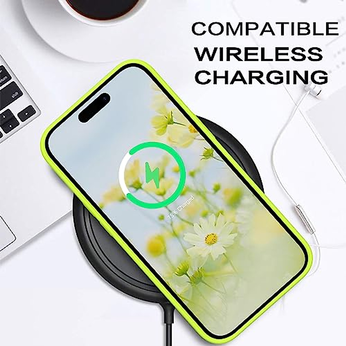 BENTOBEN for iPhone 14 Pro Max Case, Soft Silicone Gel Rubber Bumper Microfiber Lining Hard Back Shockproof Protective Phone Cover for iPhone 14 Pro Max 6.7", Hot Green