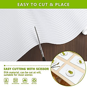 Drawer and Shelf Liner, Shelf Liner Non Adhesive Refrigerator Mats Washable, No Odor Plastic Pantry Liners Wire Shelf Paper Drawer Liner for Cupboard Kitchen Cabinets(White, 23.6 x 78.7 inches)