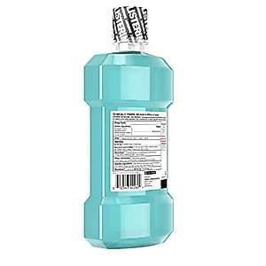Listerine Ultraclean Oral Care Antiseptic Mouthwash, Everfresh Technology to Help Fight Bad Breath, Gingivitis, Plaque & Tartar, ADA-Accepted Tartar Control Oral Rinse, Arctic Mint, 1 L