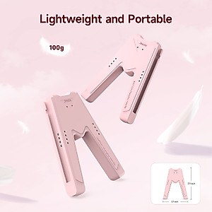 JINGDU Switch Joy-Con Charging Grip Compatible with Nintendo Switch & OLED Model, Play While Charging, Portable V-Shaped Switch Joy-Con Controller Charger with Indicators, Pink