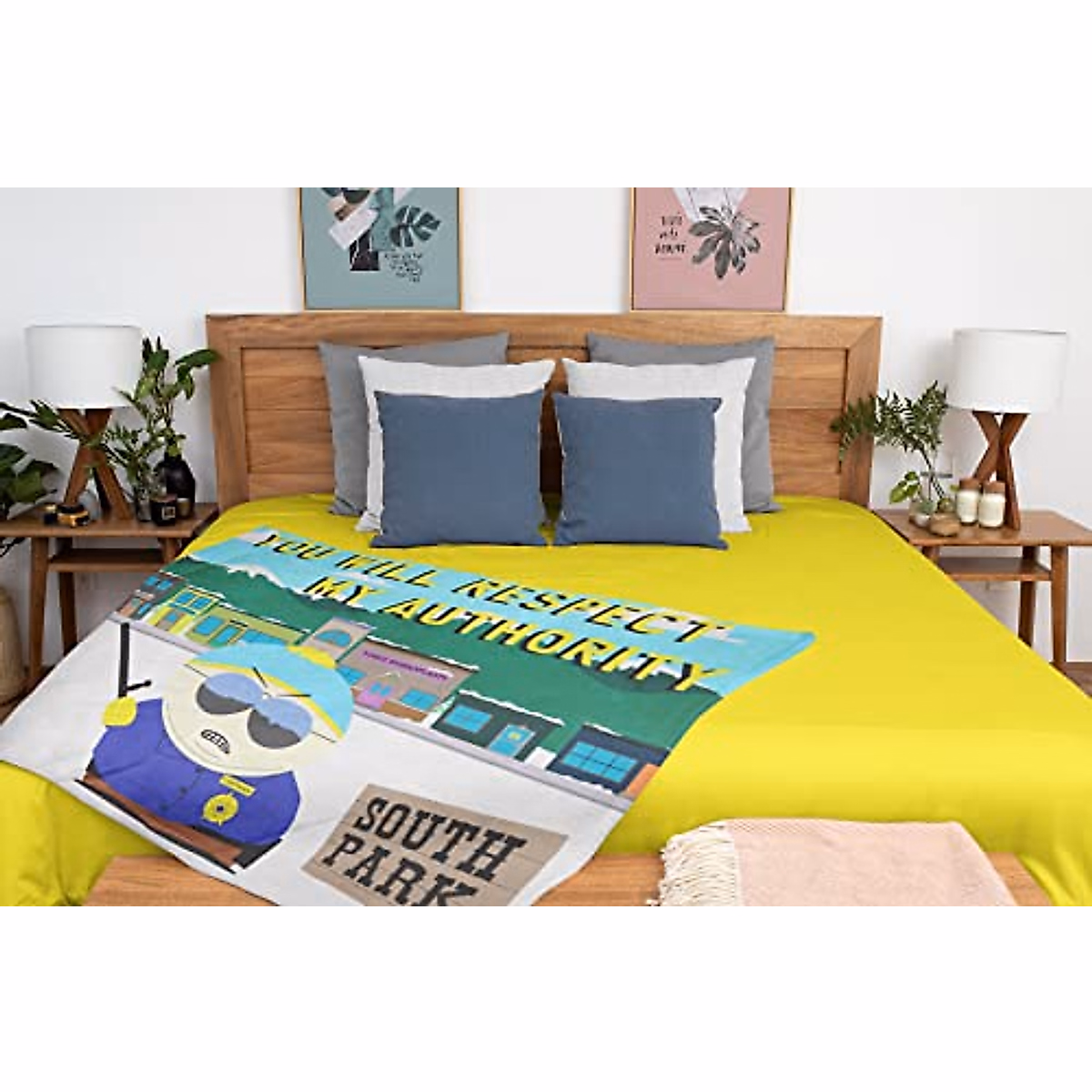 INTIMO South Park Cartman You Will Respect My Authority Show Throw Blanket Wall Scroll