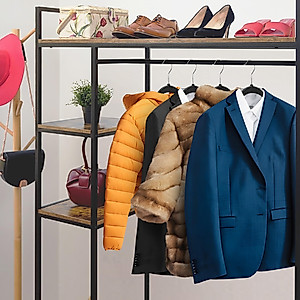 DEILSY™ Clothes Hangers Plastic Hangers - Durable Non-Velvet Plastic Hangers - Slim Hangers, Classic Shirt and Pant Hangers Black Plastic Hangers for Everyday Use Plastic Hangers 20 Pack