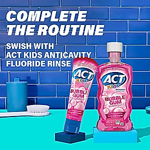 ACT Kids Anticavity Fluoride Toothpaste 4.6 oz. Bubble Gum Blowout