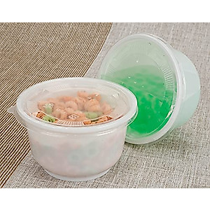 GOLDEN APPLE Meal prep containers 17oz-15sets [500ml] - Reusable Plastic Containers with Lids -BPA Free- Disposable Meal Prep Bowls - Microwavable, Freezer and Dishwasher Safe - Lunch Containers…