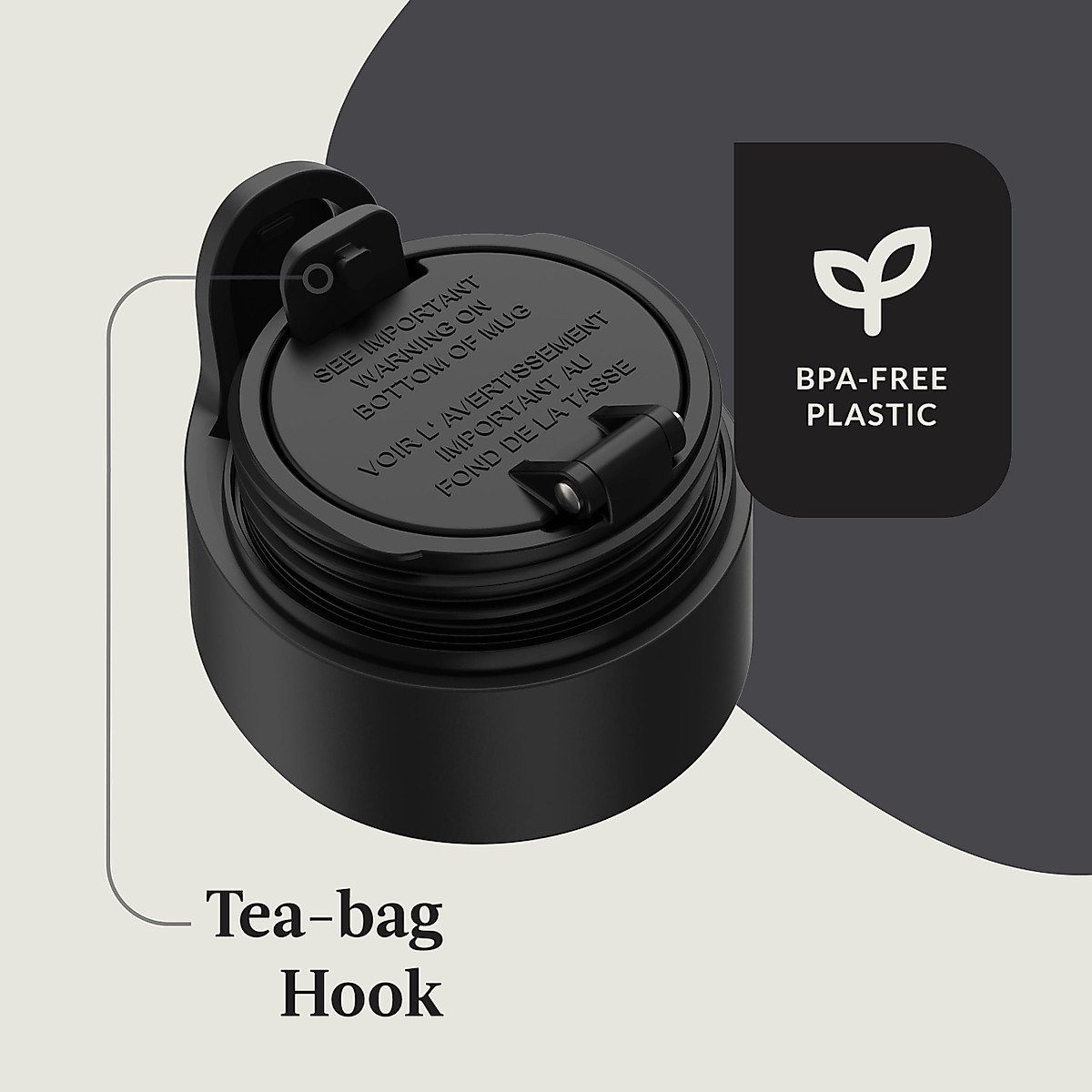 Contigo AUTOSEAL West Loop Vacuum-Insulated Stainless Steel Travel Mug with Easy-Clean Lid, 12oz, Matte Black