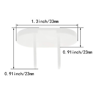 Fielect Outlet Plugs Covers Childproof Outlet Covers Protectors Electric Socket Cover Electrical Protector 2-Hole White 20Pcs