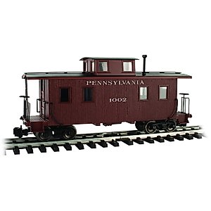 Bachmann Trains - Center Cupola Caboose - Pennsylvania #1002 - Large G Scale