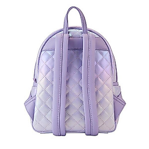 Loungefly BTS Logo Iridescent Purple Mini Backpack