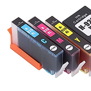 4Pcs Ink Cartridge for HP Ink Cartridge Replacement Printer Ink Cartridge Officejet 6000 6500 6500 Wireless 6500A 7000 7500 7500A Printers