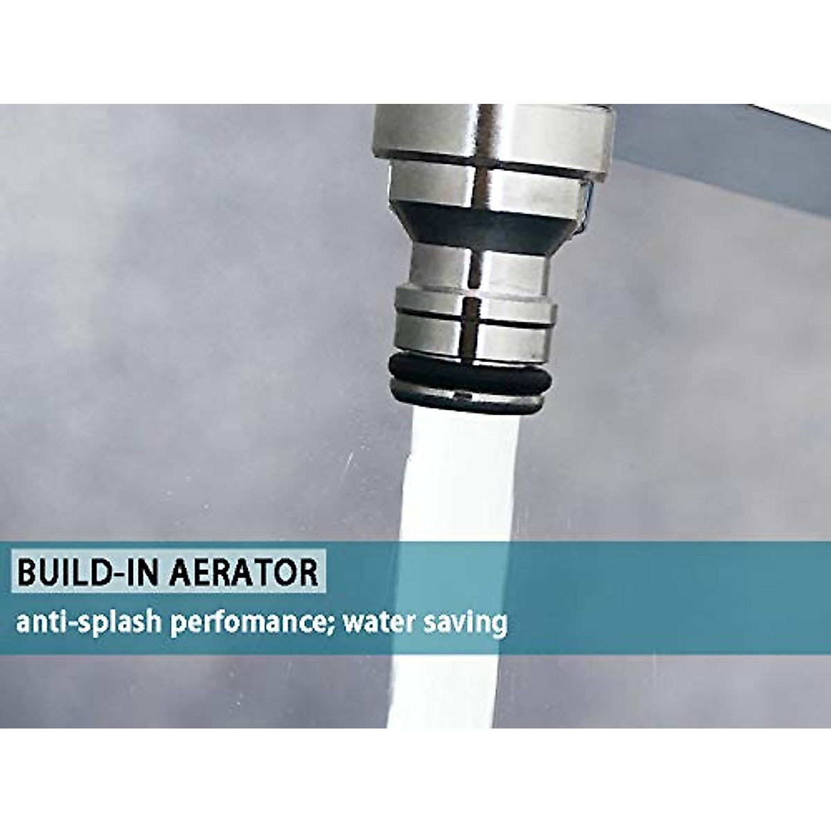 MISSMIN 2 Pack Quick connect snap replacement, with build in Aerator, indoor faucet Quick Connector Fittings