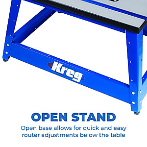 Kreg PRS2100 Bench Top Router Table - Full Size Portable Router Table - Workshop Router Table - Workbench Accessory - Holiday Home Improvement Gifts for Him