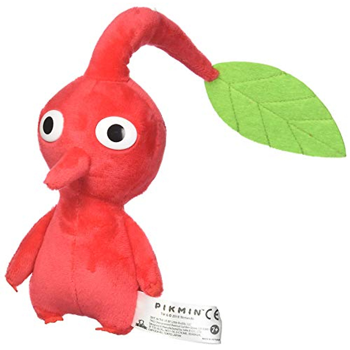 Little Buddy 1647 Pikmin Leaf 7" Plush, 6", Red