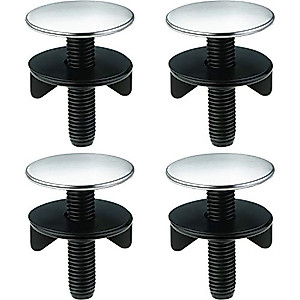 WILLBOND 4 Pieces Kitchen Sink Hole Cover Faucet Hole Cover Kitchen Sink Tap Hole Plate Stopper Cover Blanking Metal Plug (Stainless Steel)