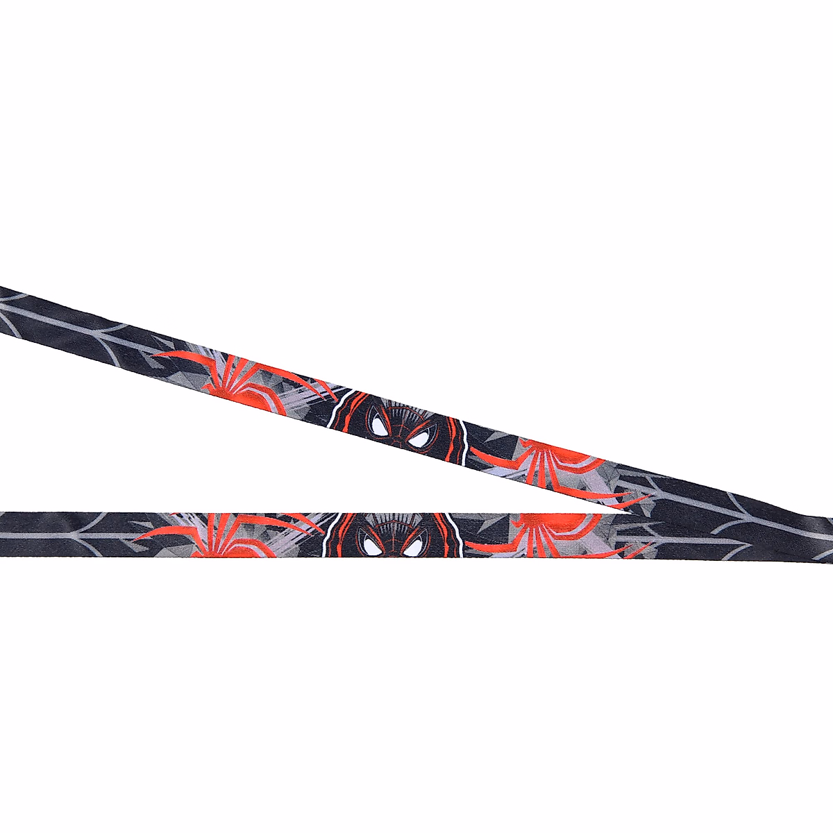 Marvel Spider-Man Miles Morales ID Lanyard Badge Holder with Rubber Charm Pendant and Collectible Sticker