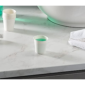 Prestee 1000 Pack 3oz Small Paper Cups - Disposable Paper Cups, Paper Coffee Cups for Espresso Hot Cups, Disposable Mini Bathroom Cups, Disposable Mouthwash Cups, Small Snack Cups for Water Small Cups
