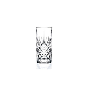 RCR 25766020006 Melodia Crystal Hi-Ball Cocktail Water Tumbler Glass, 23 x 15.5 x 15.5 cm, Clear