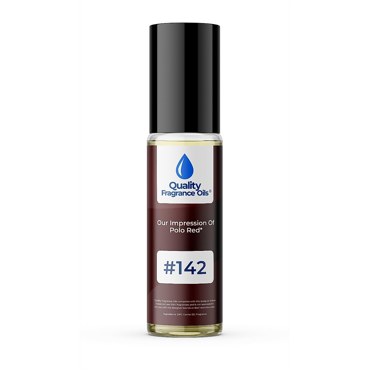 Quality Fragrance Oils' Impression #142, Generic fragrance compatible with Polo Red for Men (10ml Roll On)
