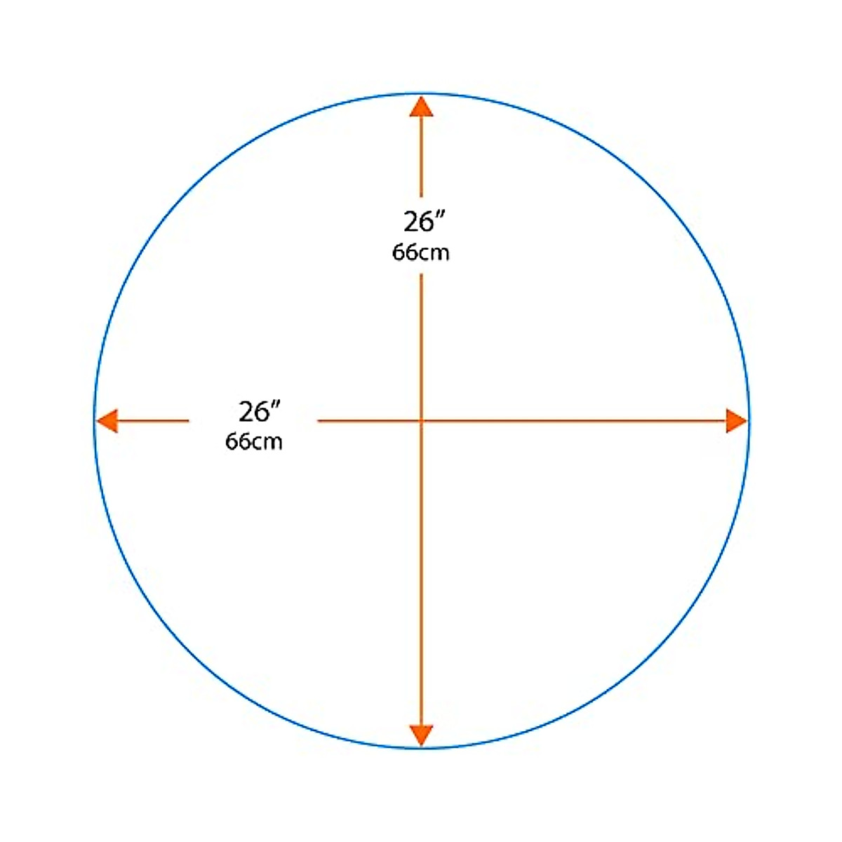 All Safe Glass 26" Round Tempered Glass Table Top 1/2" Thick Bevel Edge - Clear
