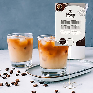 KIMOBER 10PCS 8.75" Tall Table Number Holders, Round Place Card Holder,Tabletop Memo Note Stand Picture Photo Picks Card Clips for Wedding Birthday Party(Silver)