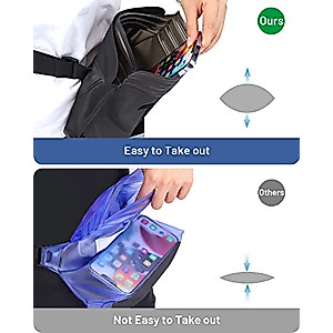 Waterproof Pouch and Cell Phone Case Set - Ideal for Beach Water Sports, Boating, Snorkeling, Kayaking, Rafting, Sailing - Includes 2 Clear Phone Dry Bags and 2 Fanny Packs, Perfect Cruise Essentials